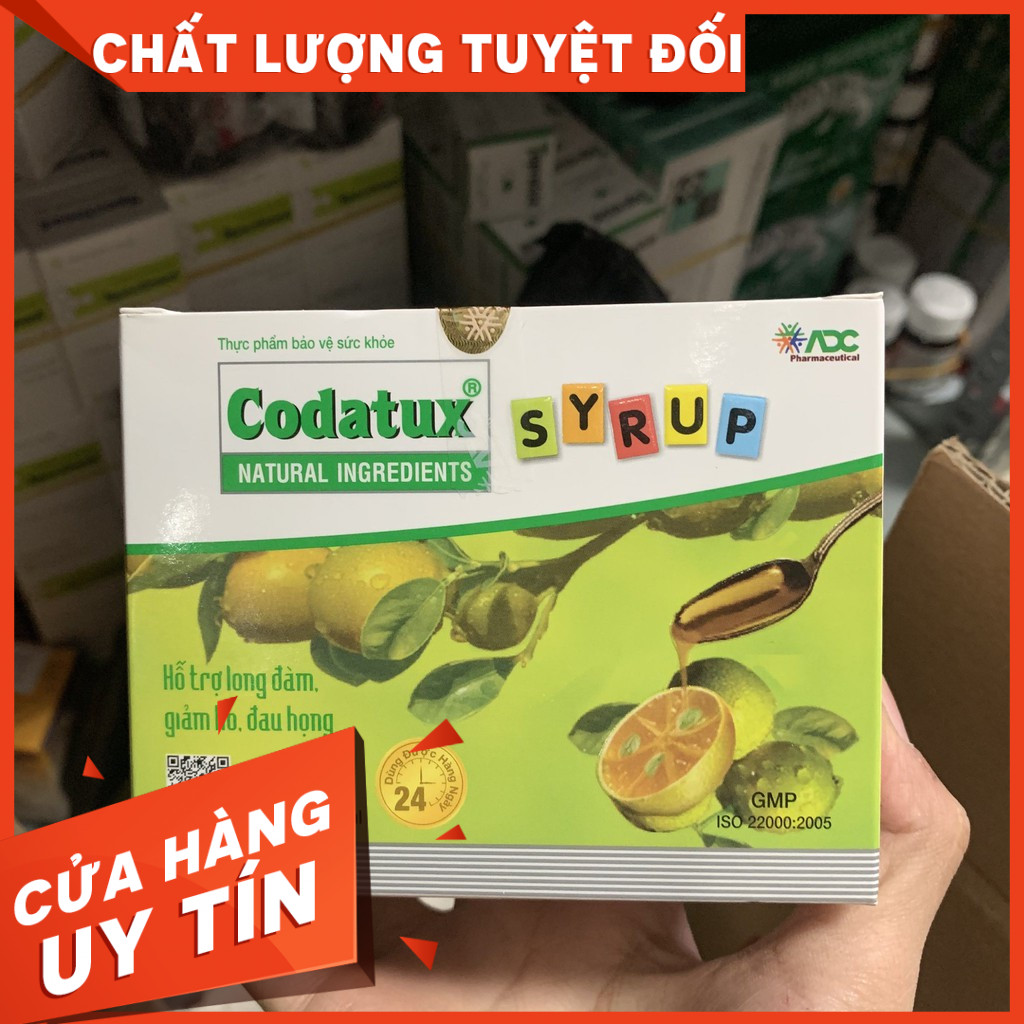 [CHÍNH HÀNG]Codatux Syrup hỗ trợ giảm ho, long đờm (hộp 30 gói ...