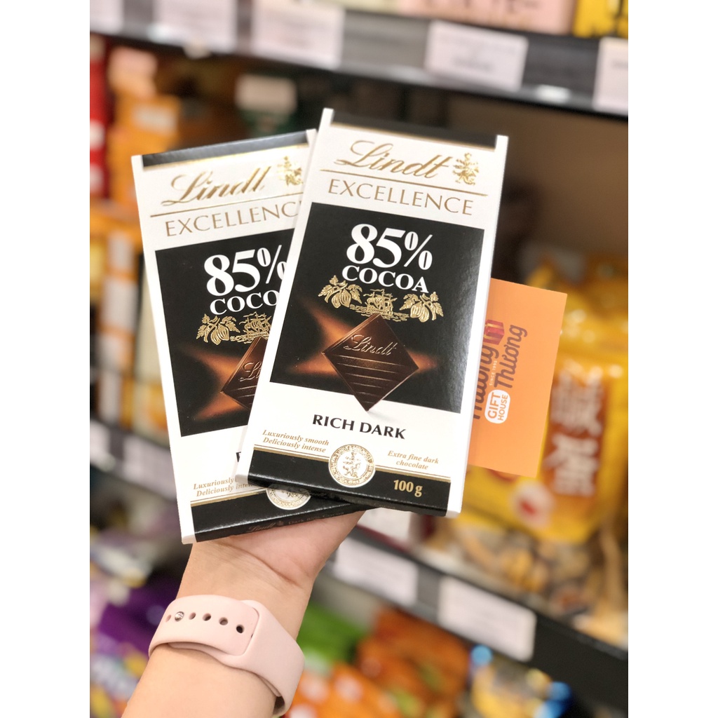 LINDT SOCOLA ĐEN CACAO PHÁP 70% 80% 90%- FRANCE COCOA DARK CHOCOLATE ...