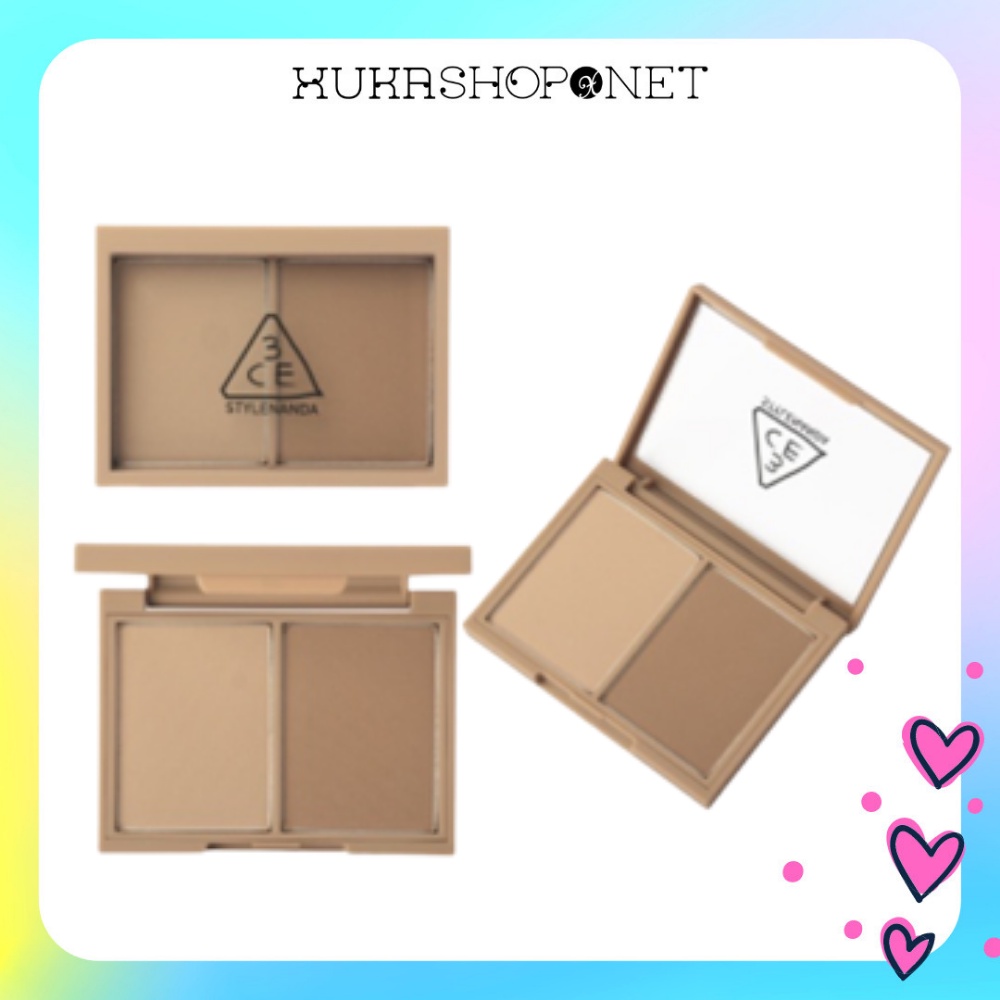 Phấn tạo khối 3CE Contour Shading Soft Brown và Ash Brown 8.5g | Shopee ...