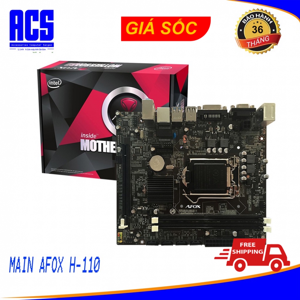 Bo mạch chủ - MAINBOARD AFOX H110 - Main chính hãng BH 36 tháng ...