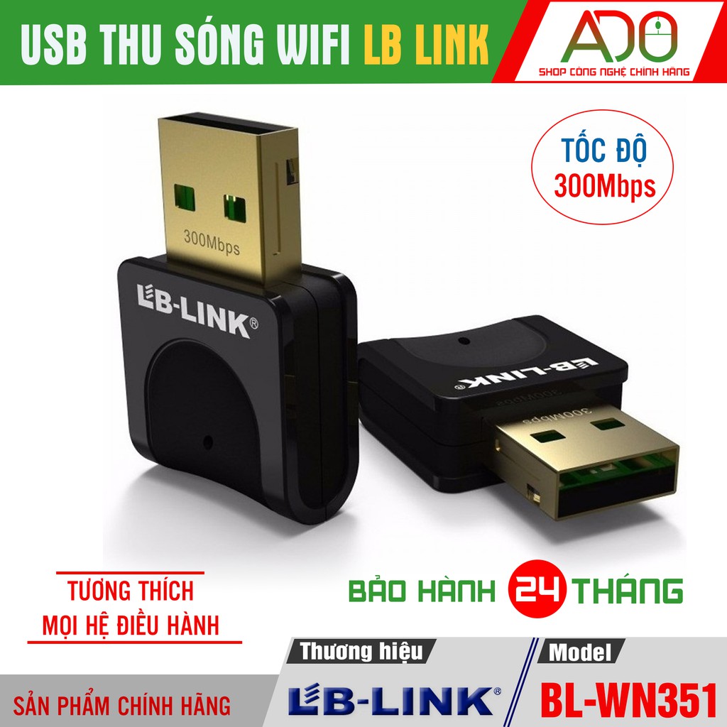 Bộ thu sóng Wifi BL-WN351 LB-Link – 300Mbps – CHÍNH HÃNG – Bảo hành 24 ...