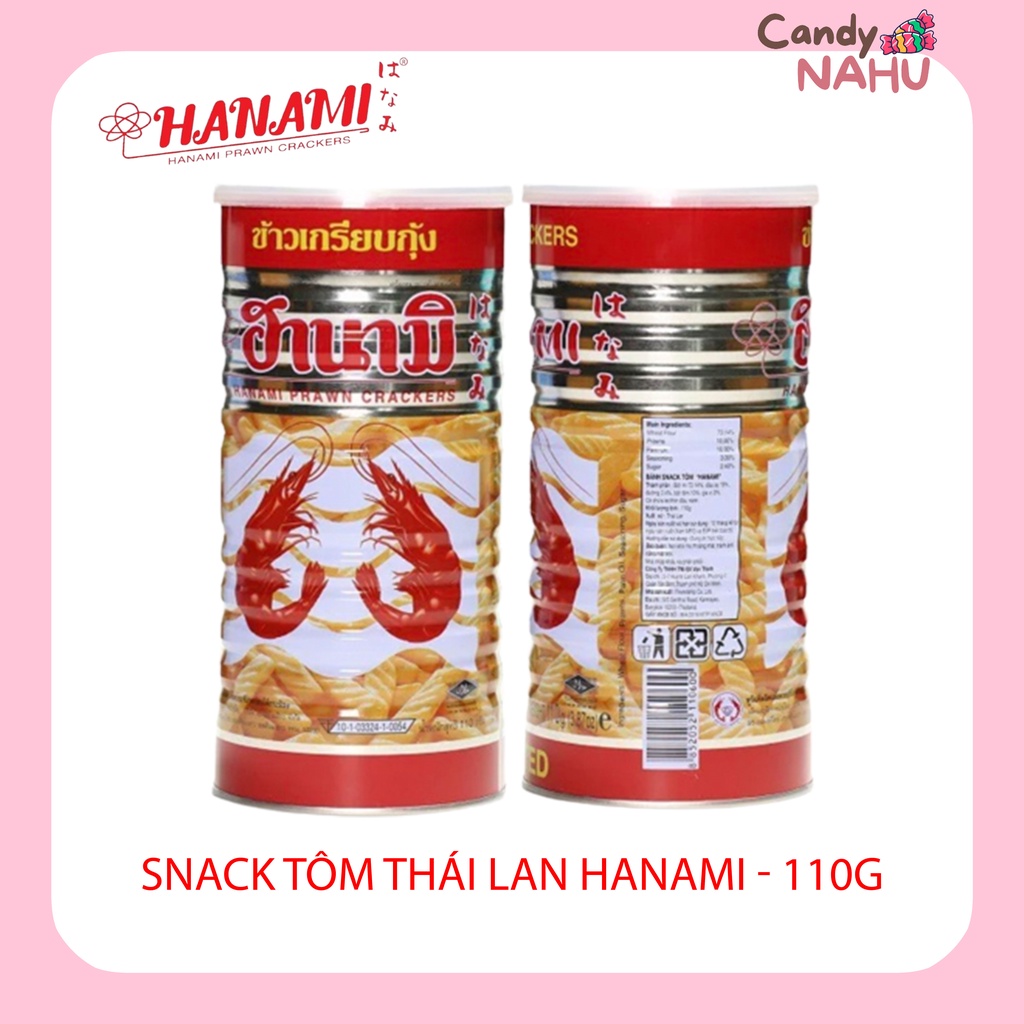 Snack Tôm thái lan Hanami lon 110g | Shopee Việt Nam