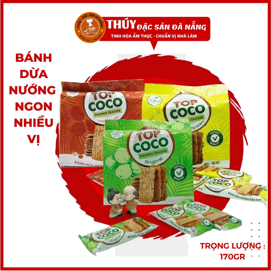 BÁNH DỪA NƯỚNG ĐÀ NẴNG - TOP COCO gói 170gr | Shopee Việt Nam