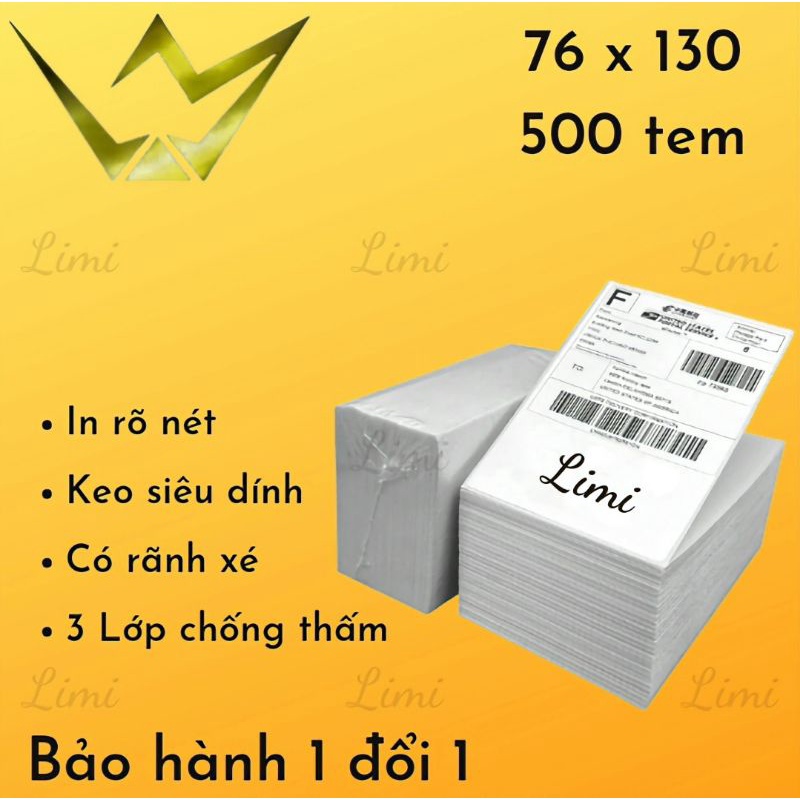 Giấy in nhiệt, Decal tem in nhiệt (A6)100x150 - [4 Lớp], (A7) 75x100 ...