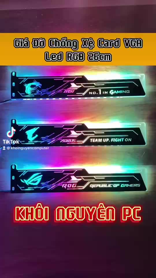[Thanh Lý] Giá Đỡ VGA Led Gaming 5v ARGB Đồng Bộ Màu Hub Coolmoon Mainboard - Hàng FullBox ...