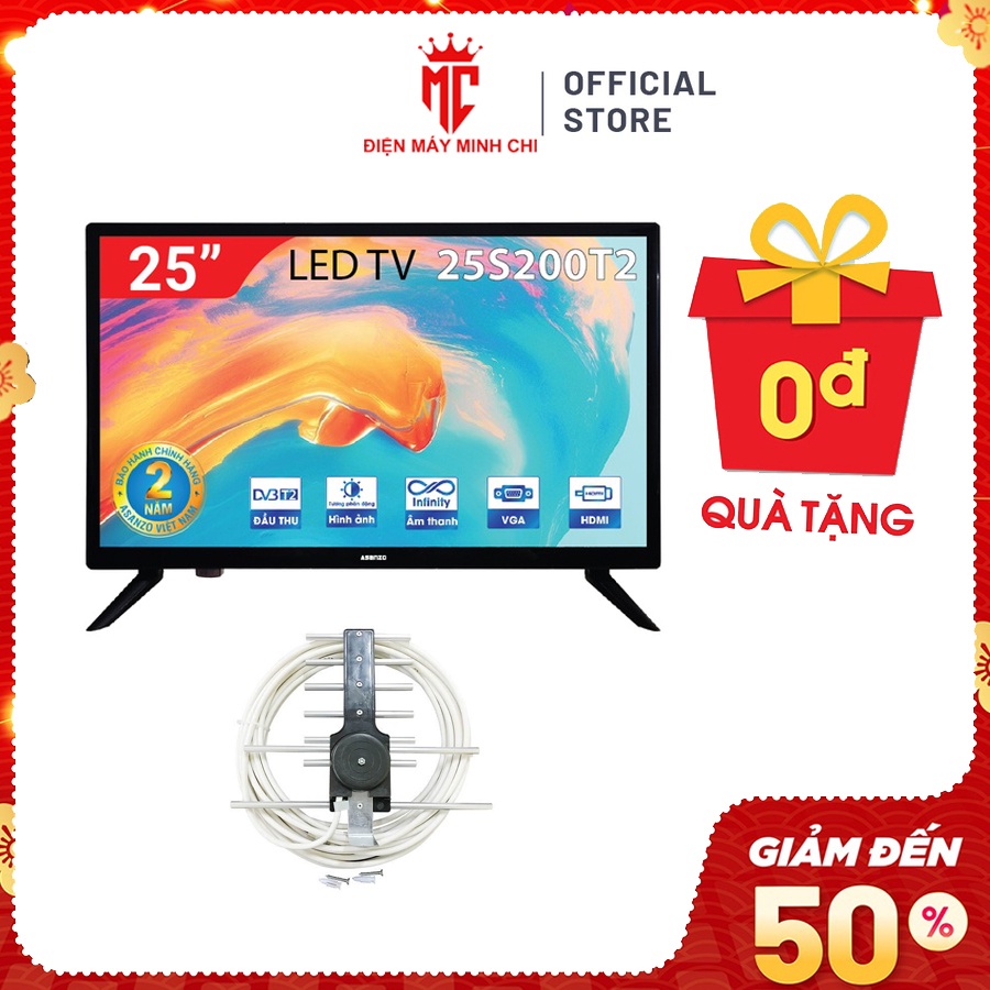 Tivi Led Asanzo 25 Inch Màn HD 720P Model 25S200T2N Nguồn 12V Bảo Hành 24 Tháng | Shopee Việt Nam