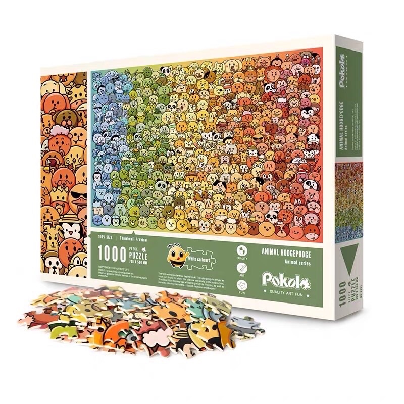 Bộ Tranh Ghép Hình Cao Cấp Pokolo Thú Cưng 1000 Mảnh Kích Thước 50x70cm ...