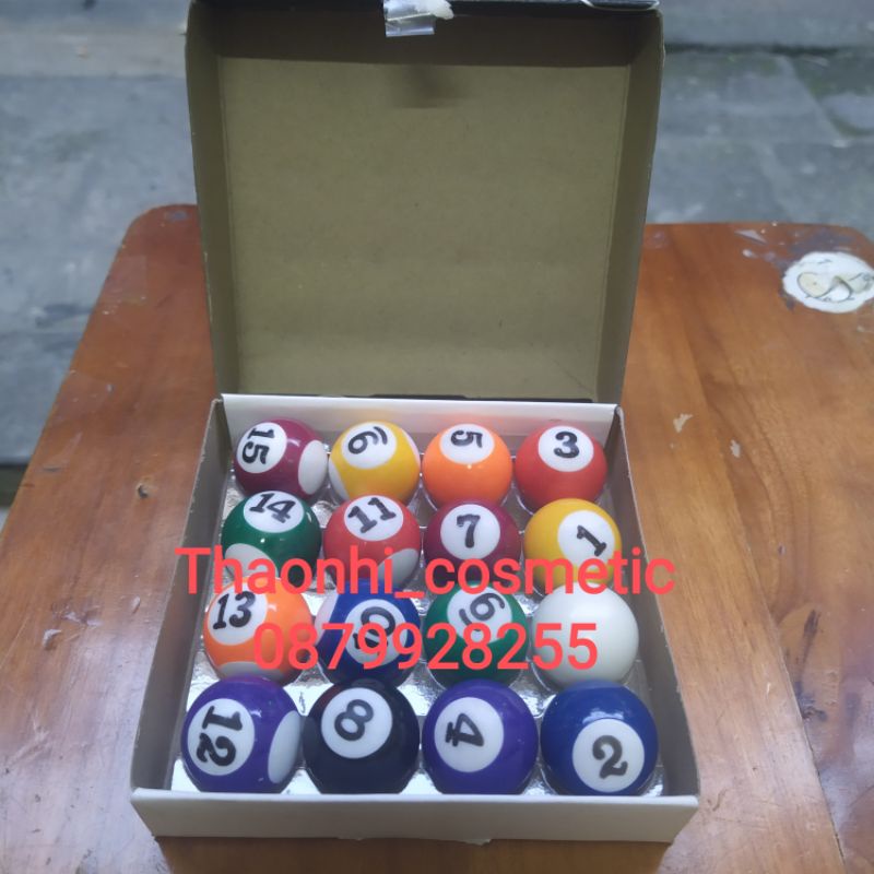 Bộ Bóng Bi A 16 Bóng Cho Bàn Bi A, Bi Da, BiDa Mini Dài 51cm, 69cm ...