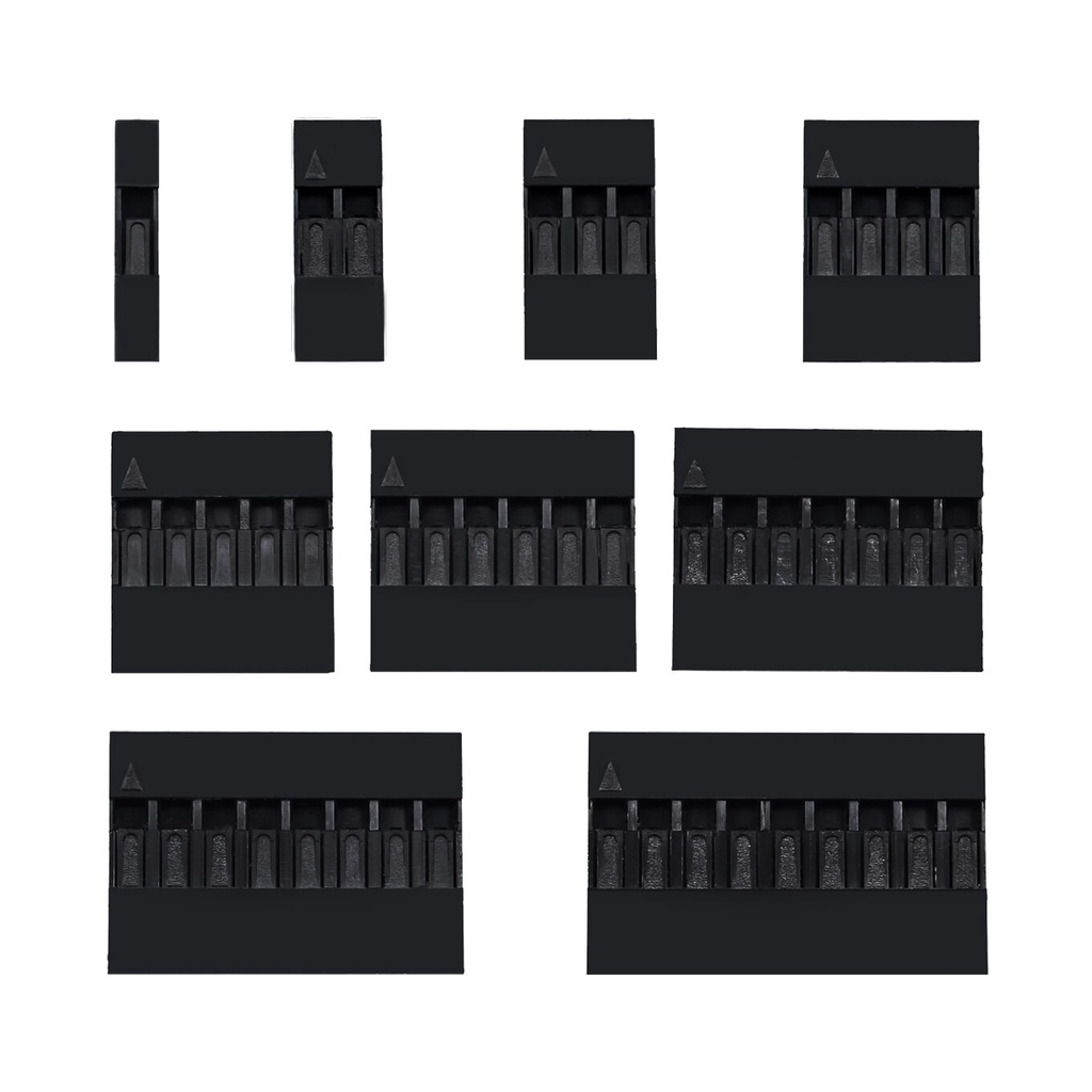 Set 100 Đầu Nối Dupont 1pin 2pin 3pin 4pin 5pin 6pin 7pin 8pin 9pin 10pin 2.54mm 1p / 2p / 3p ...