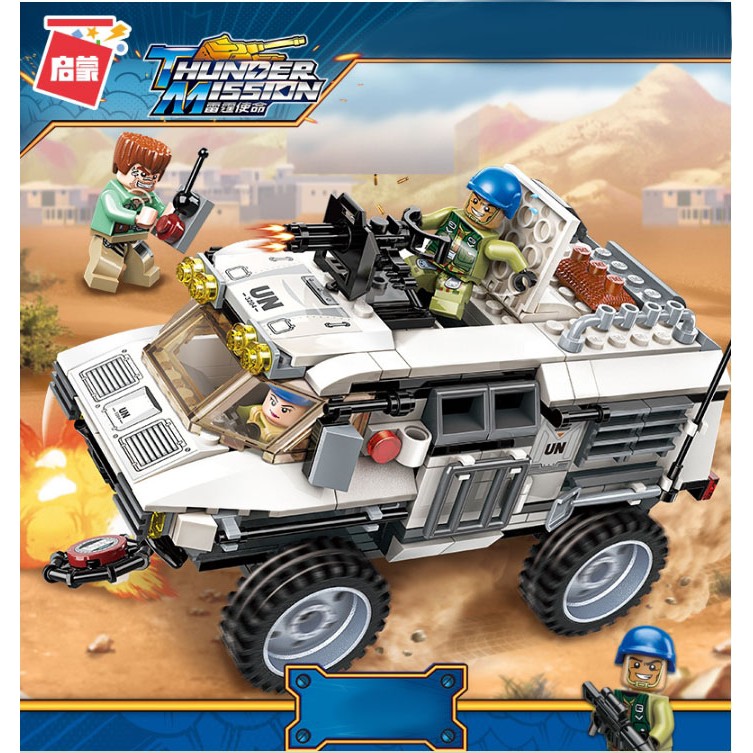 Bộ lắp ráp xe bọc thép trang bị full phụ kiện ( Thunder mission series ...