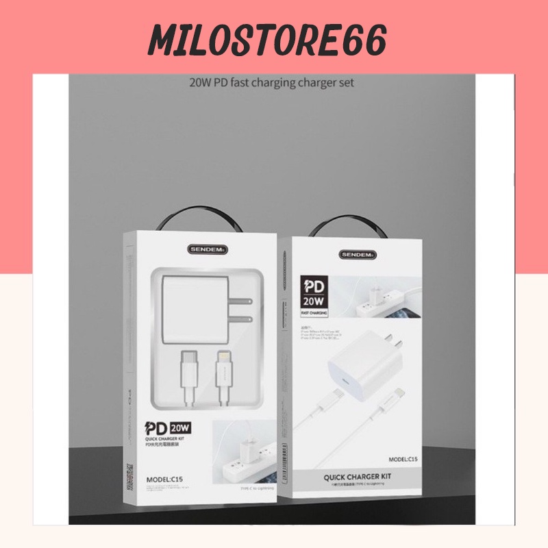 Bộ Sạc Nhanh 20W SENDEM C15 Hỗ Trợ PD Super Chager - Hàng Chính Hãng ...