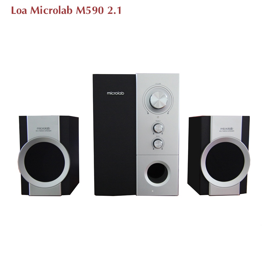 Loa Microlab M590/2.1: Công suất: 16Watt , tần số đáp ứng: 35Hz - 30kHz, tỷ số nén nhiễu S/N ...