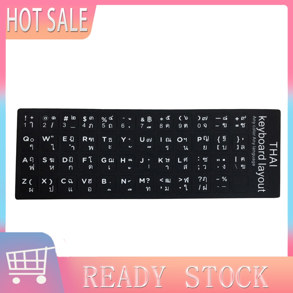 Sticker Dán Bàn Phím Laptop Máy Tính 4 Ngôn Ngữ Tiếng Anh | Shopee Việt Nam