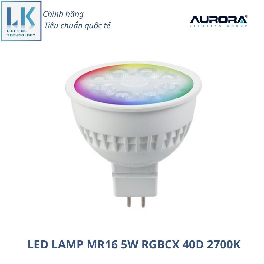 Bóng LED MR16 đổi màu RGB & CCT Tunable + Dimmable 5W , AURORA, Bảo ...