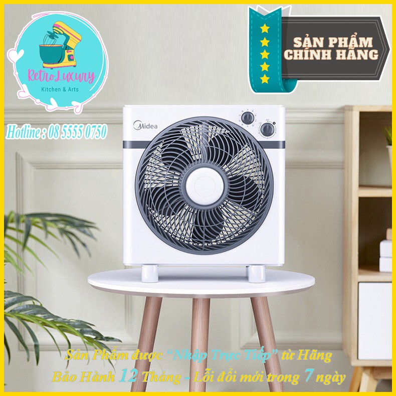 Quạt hộp để bàn MIDEA KYT30-15A cao cấp 2 núm vặn bảo hành 12 tháng | Shopee Việt Nam