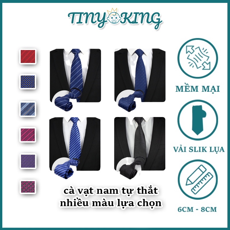 Cà vạt nam tự thắt - caravat công sở họa tiết bản nhỏ 5-6cm bản lớn 8cm [C54] [C054] | Shopee ...