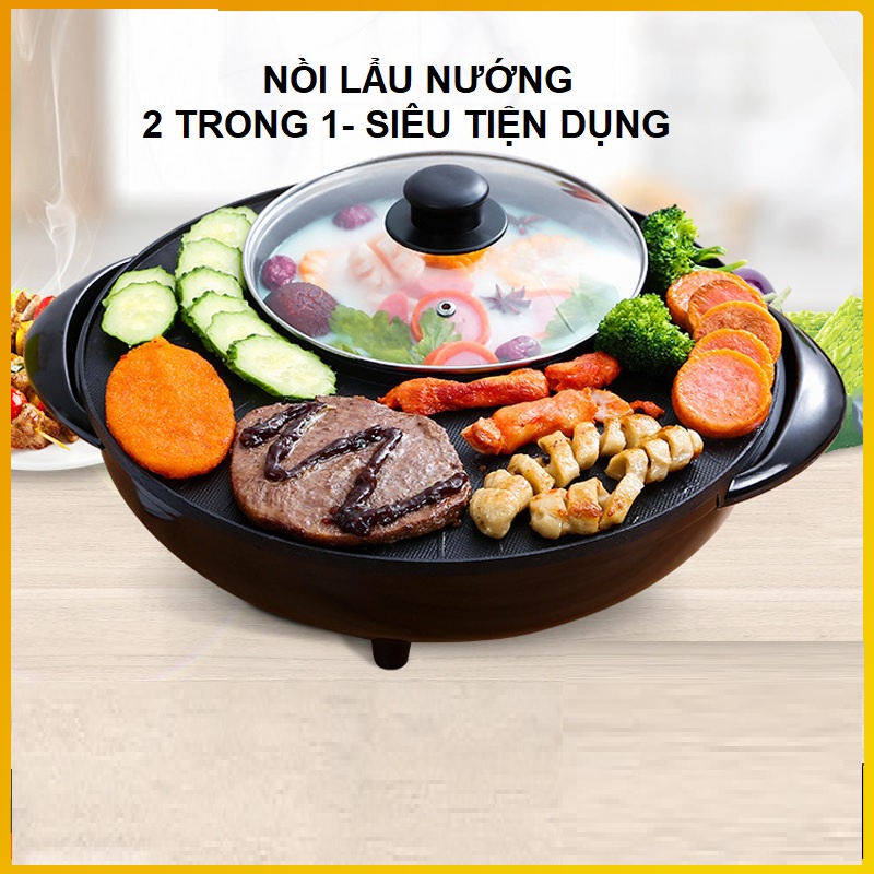 Nồi lẩu nướng 2 trong 1 | Shopee Việt Nam