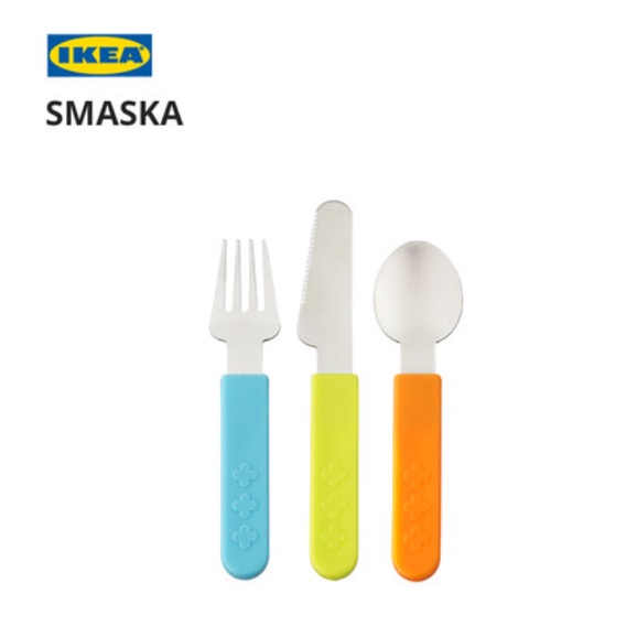 [Chính hãng IKEA] Bộ 3 dao muỗng dĩa SMASKA nhiều màu | Shopee Việt Nam