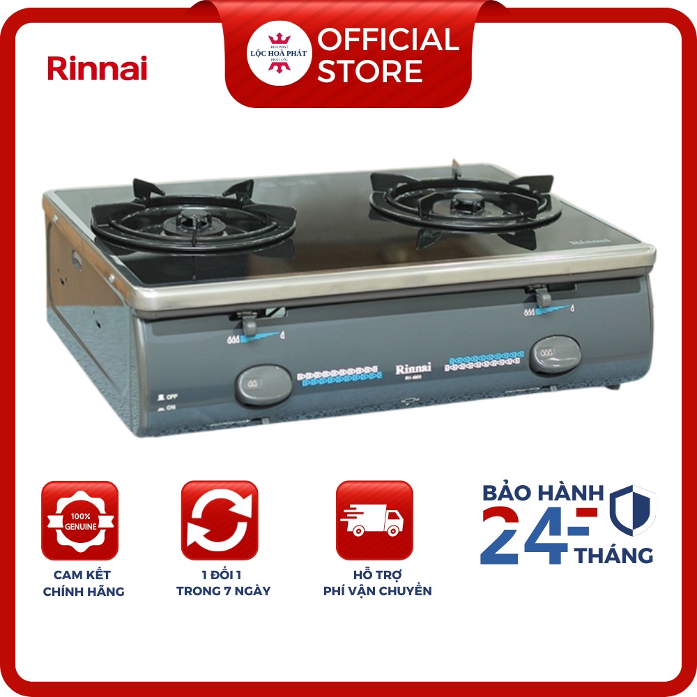 Bếp ga đôi Rinnai RV-4600(GL-T)N - Đánh lửa IC - Hàng chính hãng STORE ...