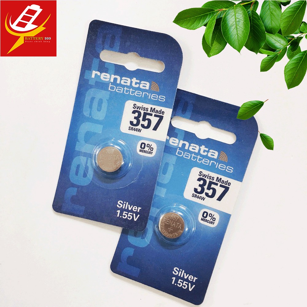 Pin cúc áo RENATA 357 SR44W SR44 chính hãng | Shopee Việt Nam