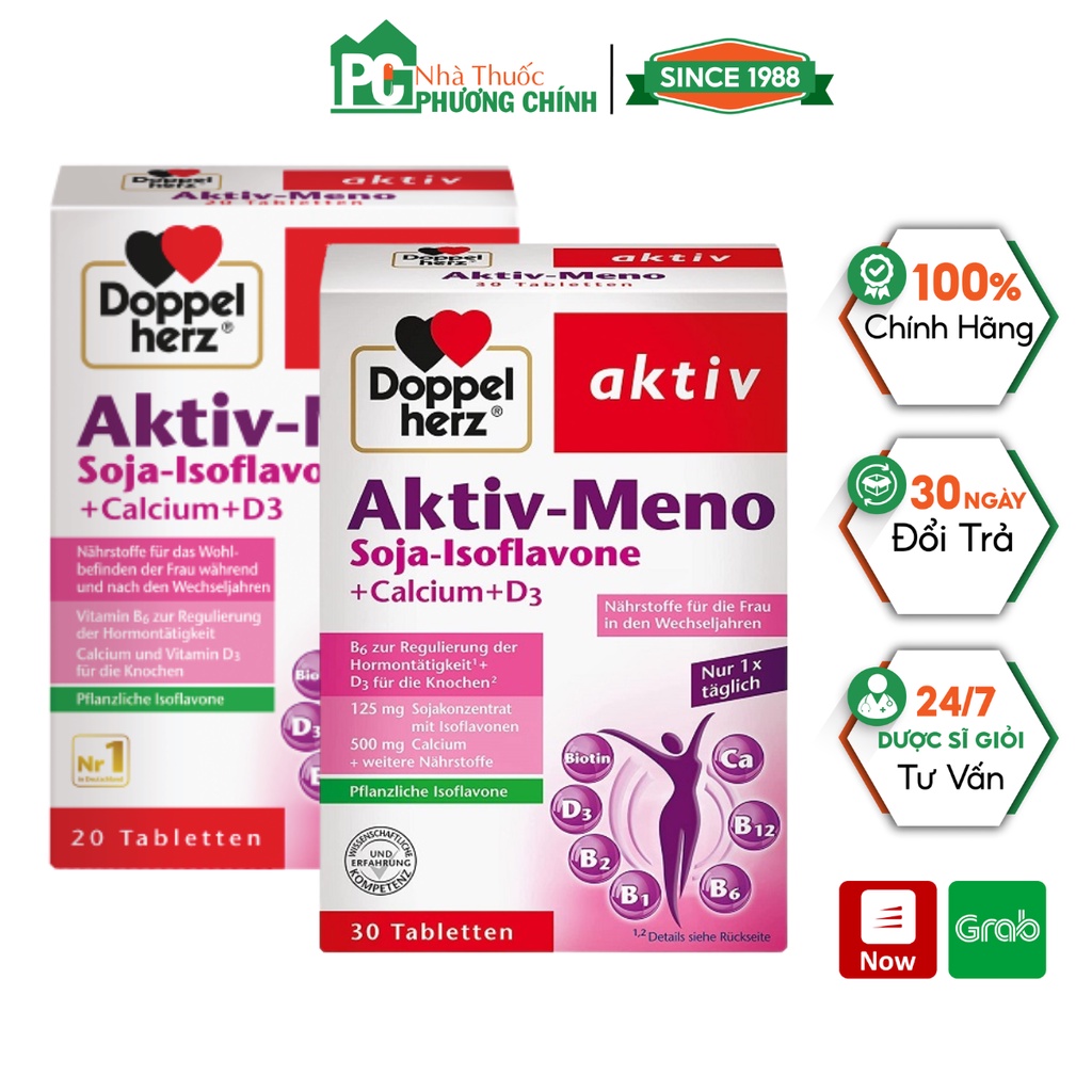 Viên Uống Nội Tiết Tố Nữ Doppelherz Aktiv Meno Giúp Giảm Các Triệu ...