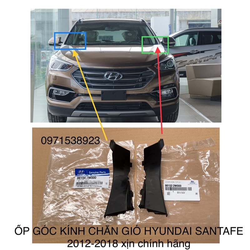 CAO SU GÓC KÍNH CHẮN GIÓ HYUNDAI SANTAFE 2012-2018 xịn chính hãng ...