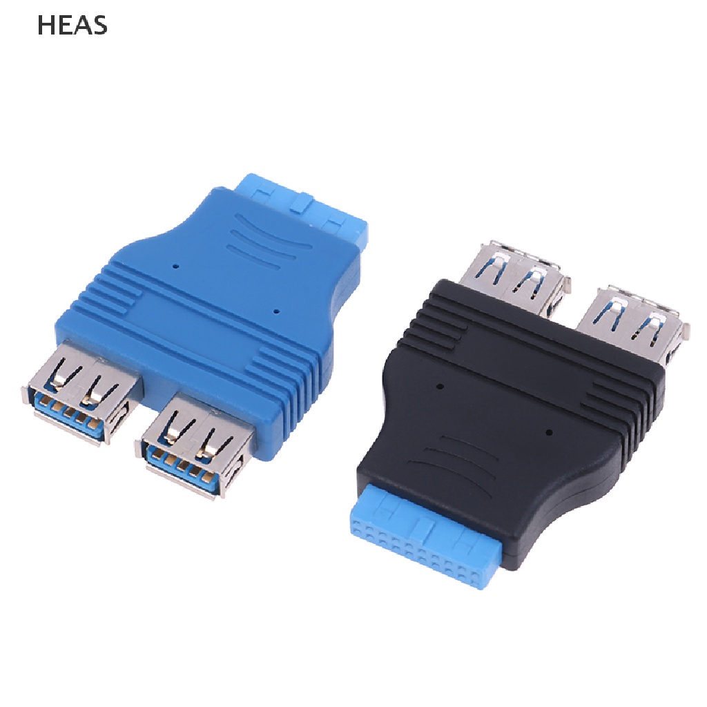 he Motherboard 2 ports USB 3.0 female to 20 pin header female adapter ...