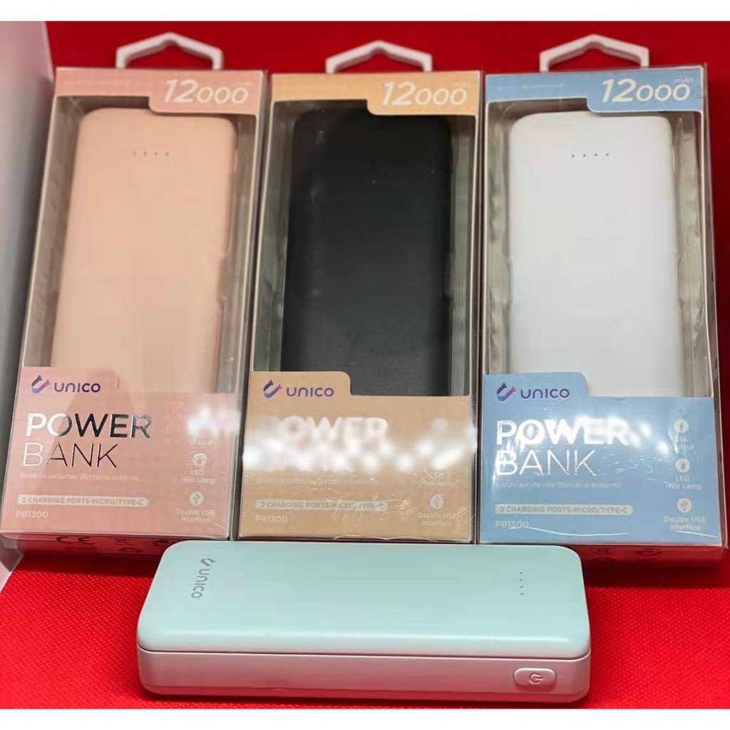 Pin Sạc Dự Phòng Unico 12000mah Mini Cho các dòng điện thoại Loa Tai ...