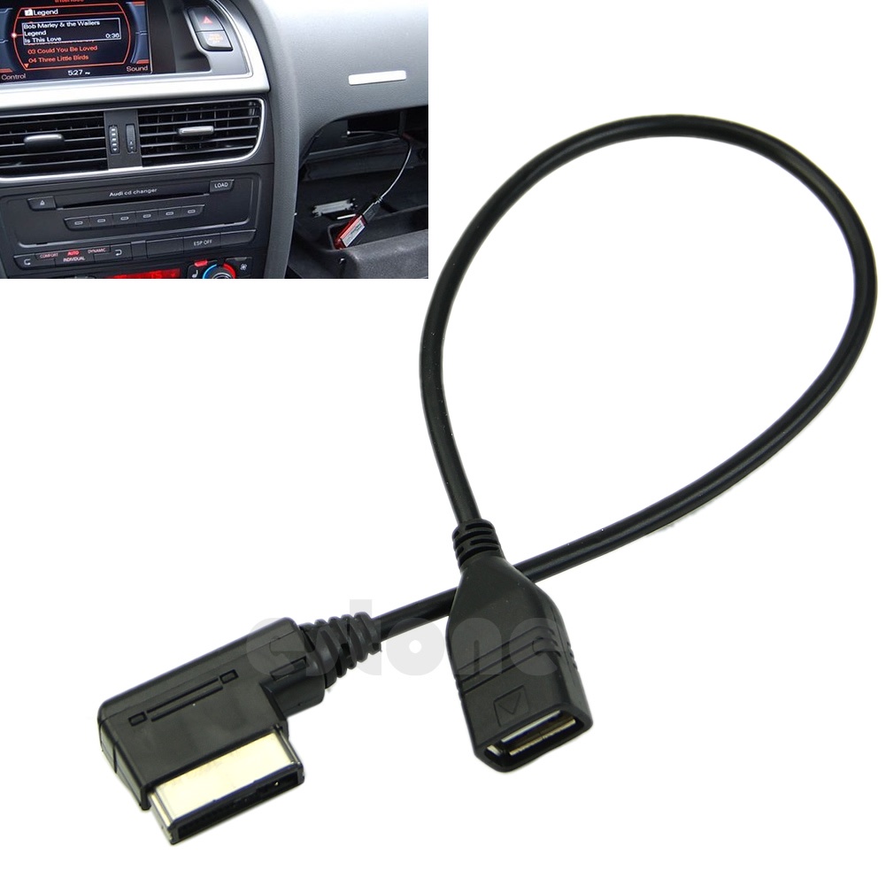 Music Interface AMI MMI AUX to USB Adapter Cable Flash Drive for Car o ...