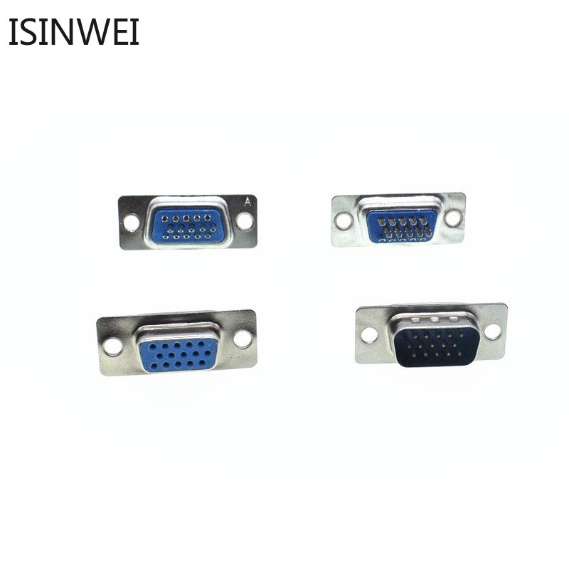 5PCS DB15 3Rows Parallel VGA Port 15 Pin D Sub Male Female Solder ...