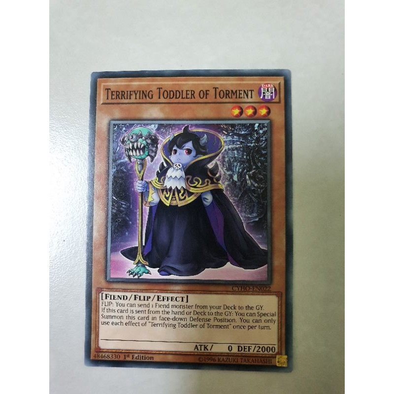 [Thẻ Yugioh] Terrifying Toddler of Torment Common (CYHO-EN022) | Shopee Việt Nam