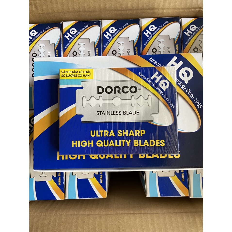Dao lam Dorco HQ xanh hộp 100 lưỡi | Shopee Việt Nam