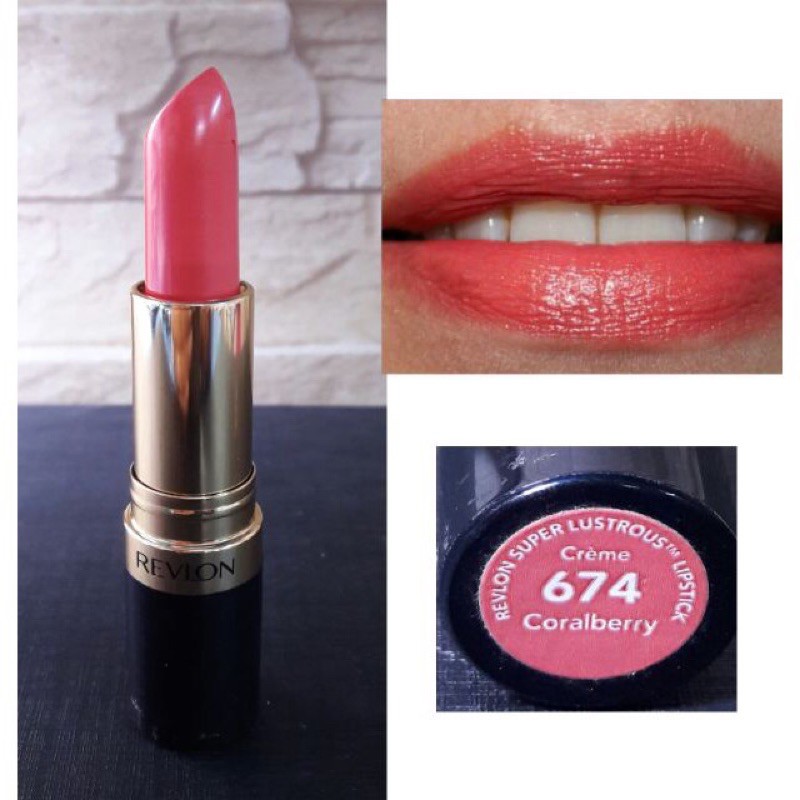 Son Revlon Super Lustrous Lipstick Cream 674 Coral Berry.MAade in USA ...