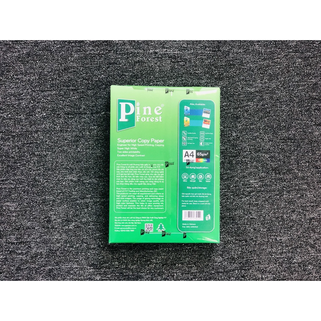 Giấy photo Pine Forest A4 ĐL 65g/m2 ( 500 tờ/1 ram ) | Shopee Việt Nam