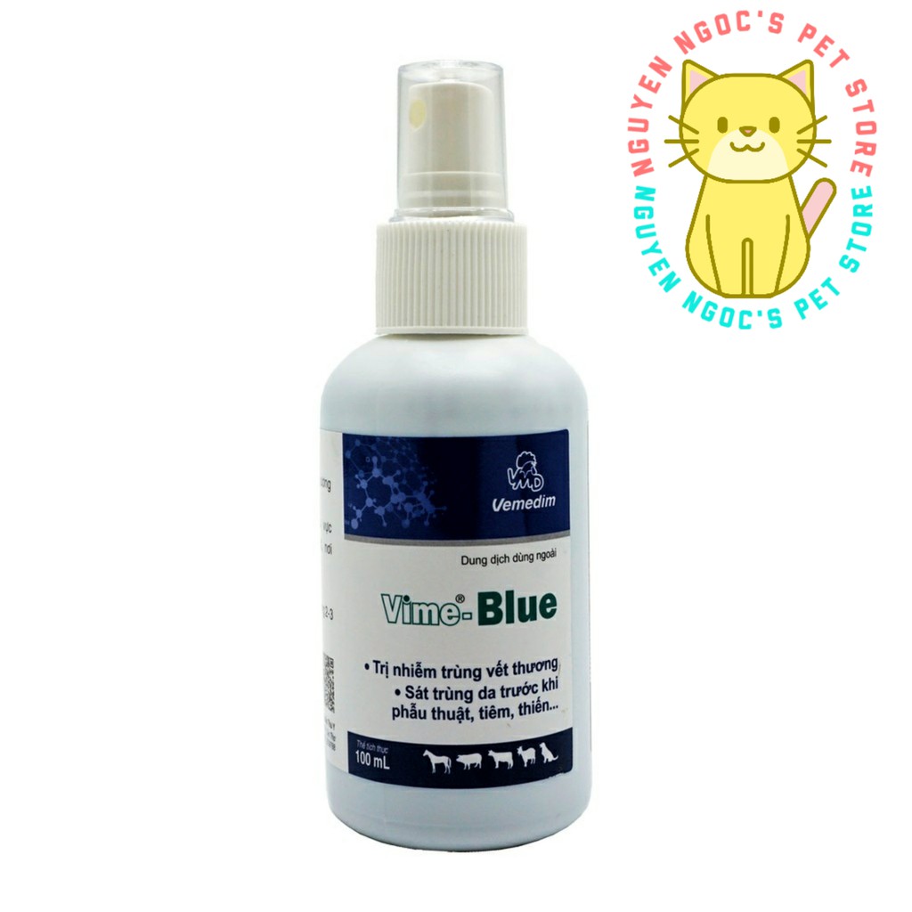 Dung dịch xịt sát trùng vết thương, vết mổ cho CHÓ MÈO VEMEDIM VIME ...