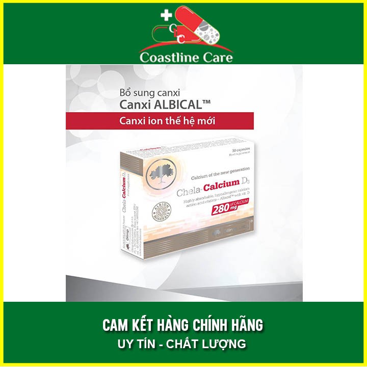 Viên Uống Chela-Calcium D3 - Dòng Canxi Ion Thế Hệ Mới (HỘP 30 VIÊN ...