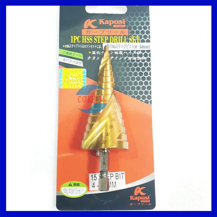 MŨI KHOAN THÁP XOẮN 4/32 mm KAPUSI JAPAN K-3239. hàng cao cấp | Shopee ...