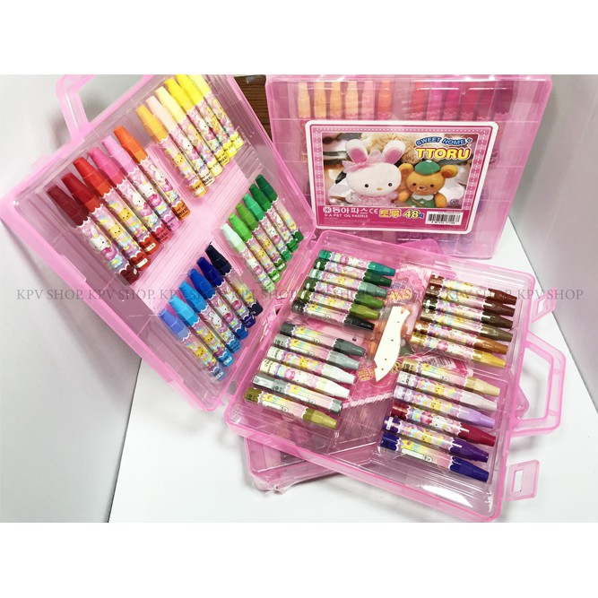BÚT SÁP MÀU TTORU 48 MÀU HÀN QUỐC | Shopee Việt Nam