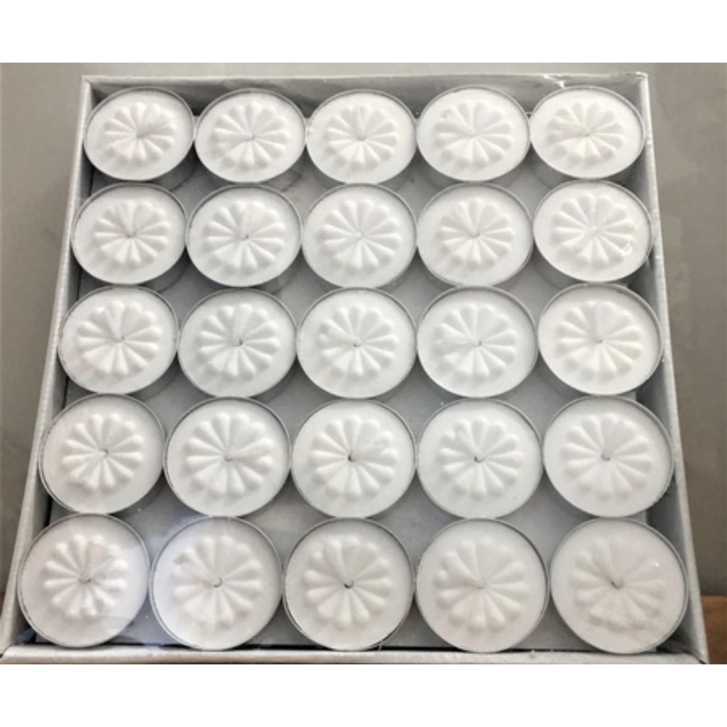 CHUYÊN SỈ NẾN Tealight HOA MAI HỘP 100 VIÊN CHÁY 2H KHÔNG MÙI KHÔNG ...