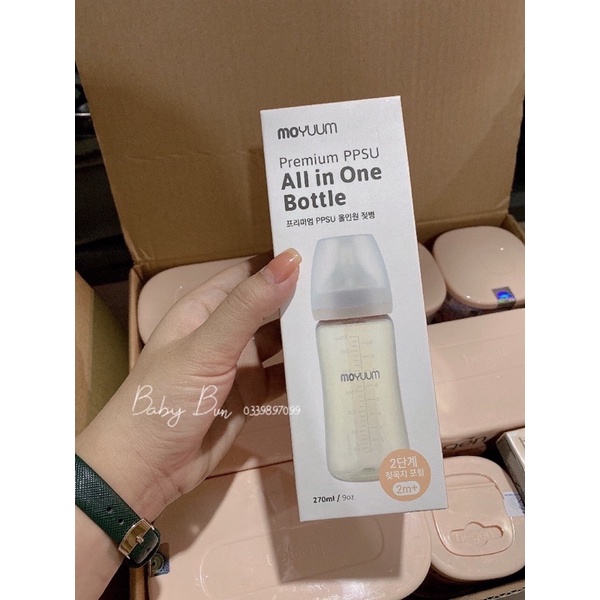 Bình sữa Moyuum 270ml Hàn quốc ( mẫu mới hộp giấy) | Shopee Việt Nam