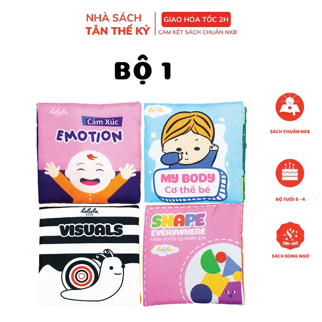 Sách vải Touch touch see see (mini book) nhiều chủ đề thú vị, phát ...