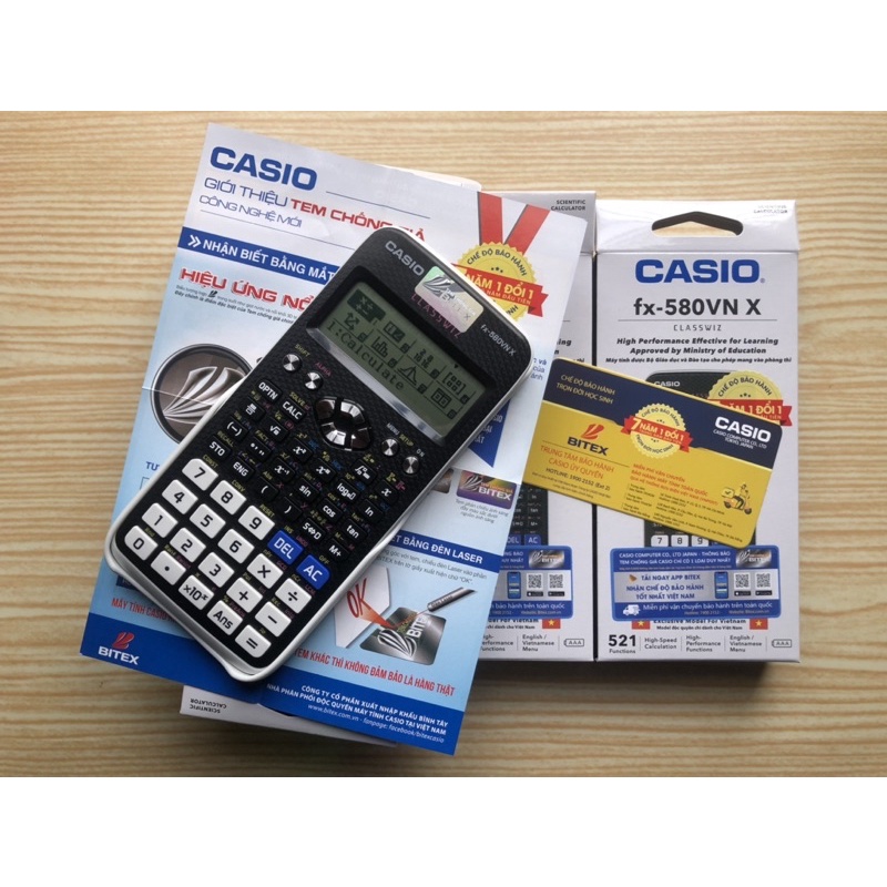 Máy tính Casio FX 580VN X Hàng chính hãng bảo hành 7 năm casio 580vnx ...