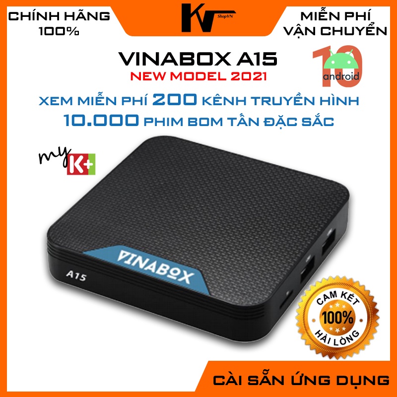 Android TV Box Vinabox A15, xem truyền hình bản quyền miễn phí, hệ điều ...