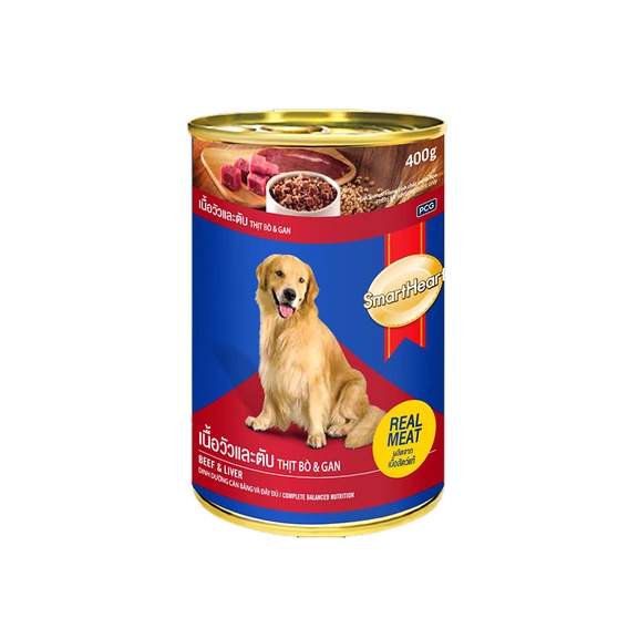 Pate Lon smartheart 400g Thức Ăn cho chó của Thái Lan vị bò hoặc gà ...