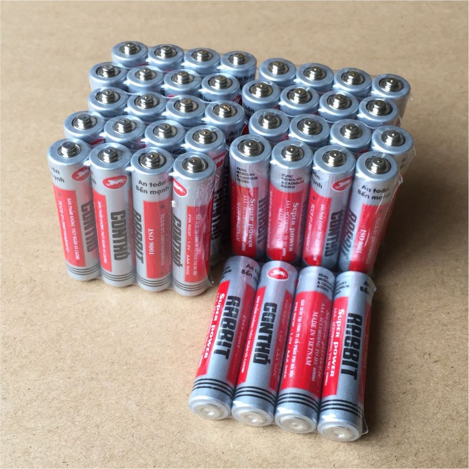 Pin AA | AAA con thỏ [Đơn vị tính 1 viên] điện áp 1,5v (pin tiểu, đũa ...