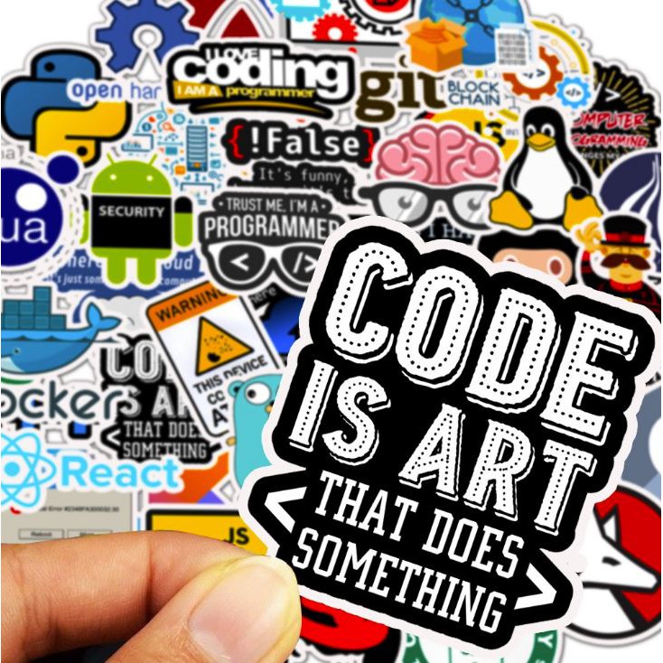 Sticker dán cao cấp LẬP TRÌNH VIÊN CODING Cực COOL ms#24 | Shopee Việt Nam