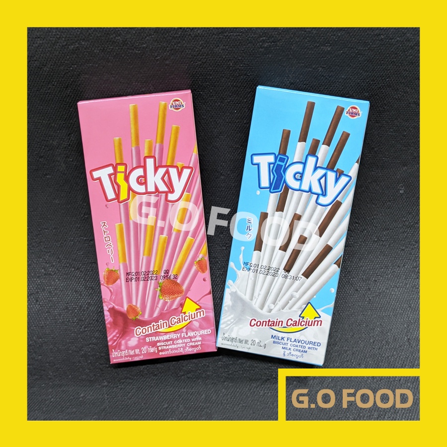 Bánh que TICKY Thái Lan vị sữa và socola hộp 20g | Shopee Việt Nam