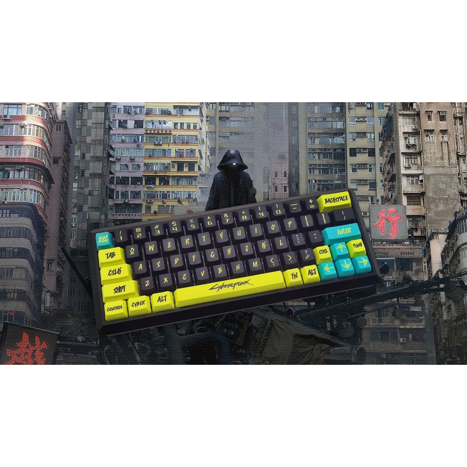 GMK Cyberpunk Keycap, 122 phím PBT Keycaps OEM Cấu hình OEM DYE-SUB Cá ...