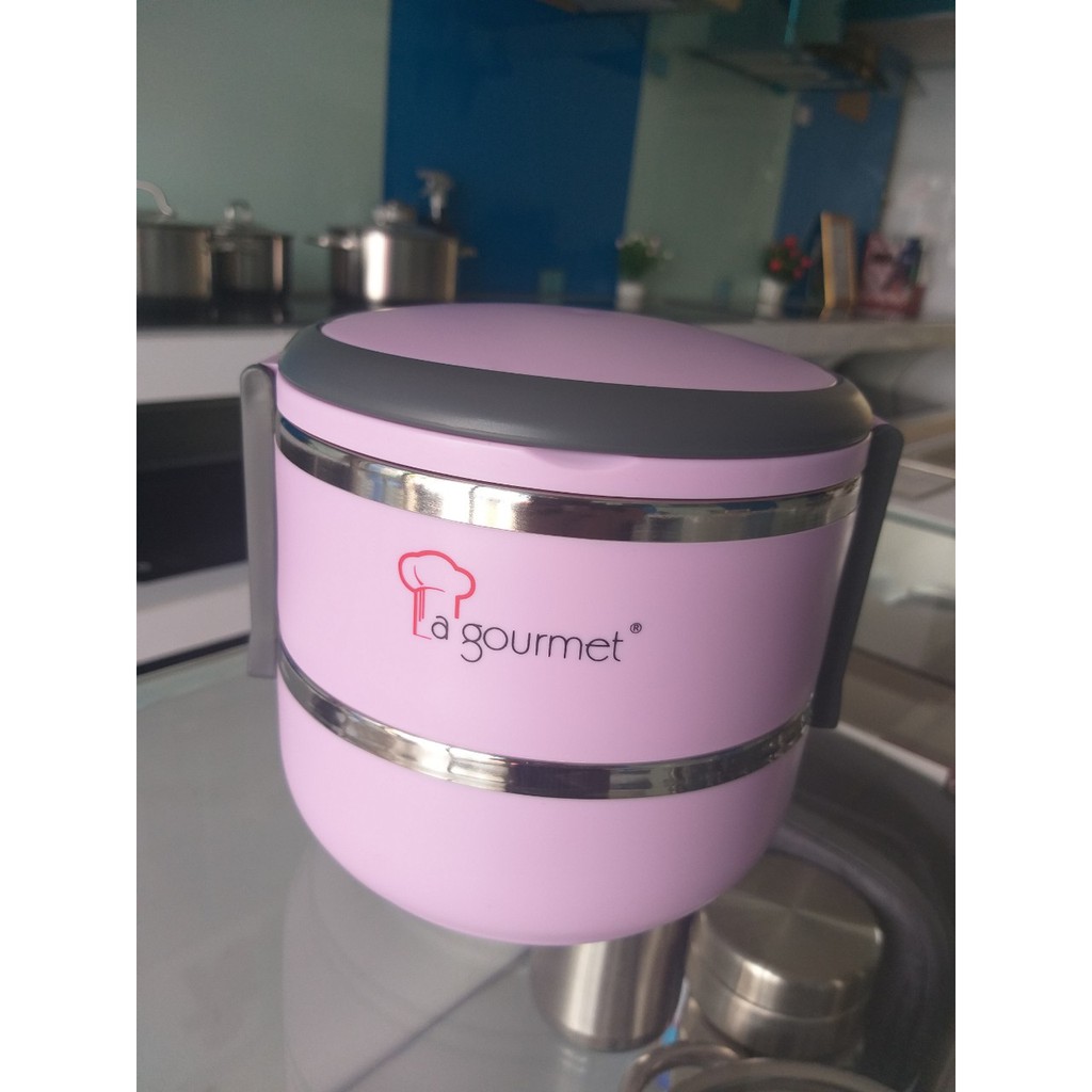 Hộp Cơm 2 Ngăn LaGourmet 1,4L ( tím ) | Shopee Việt Nam