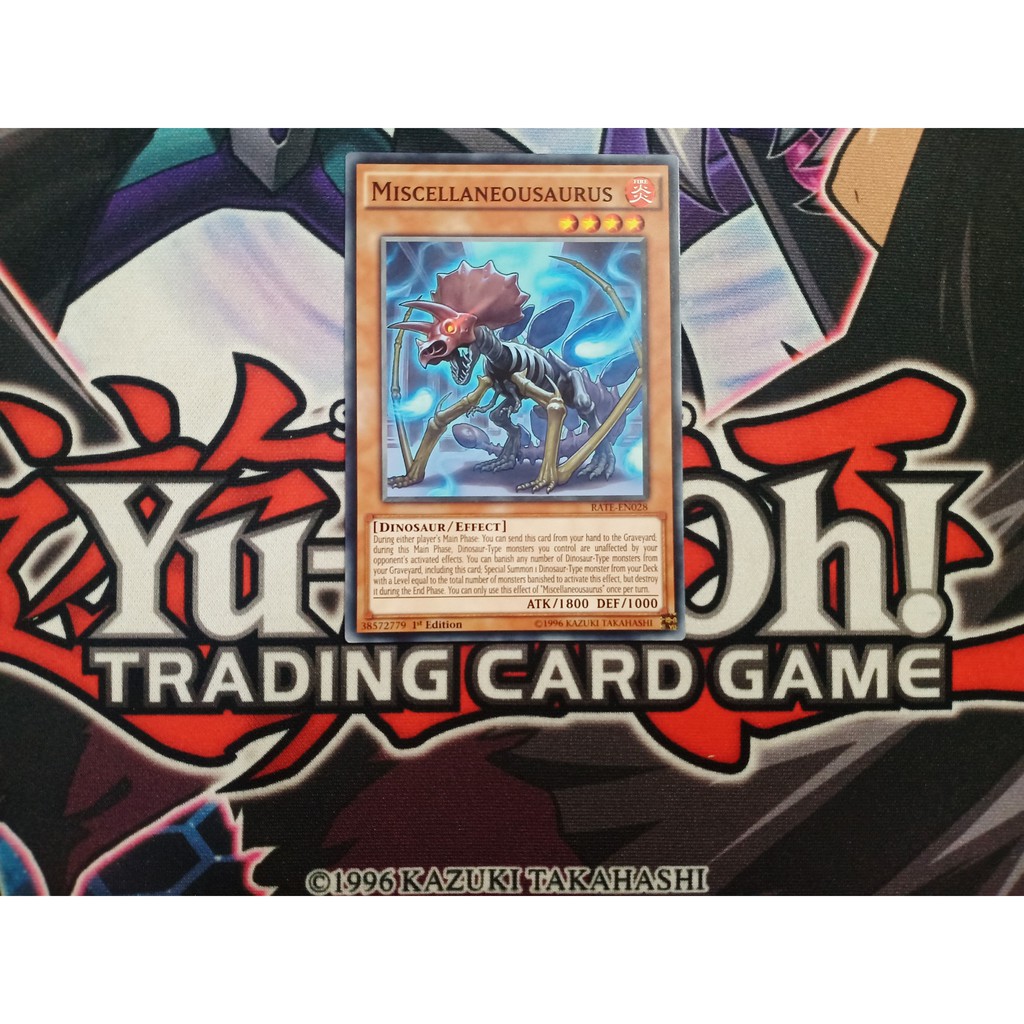 Thẻ bài Yugioh chính hãng Miscellaneousaurus - RATE-EN028 - Common 1st ...